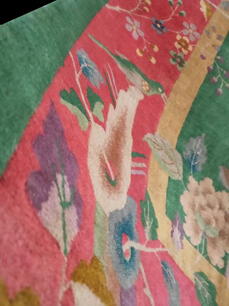Antique Chinese Art Deco Rug For Sale at 1stDibs