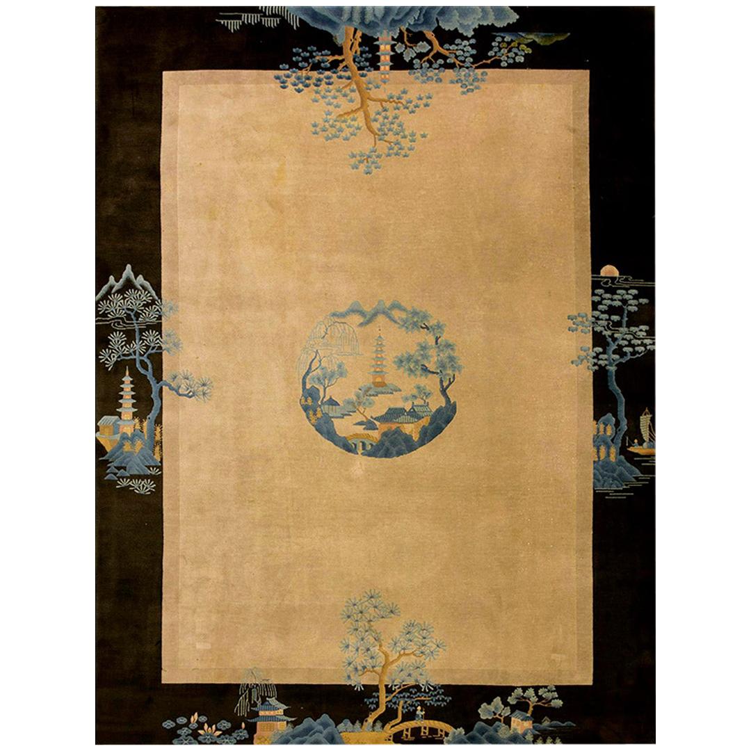 Antique Chinese Art Deco Carpet at 1stDibs