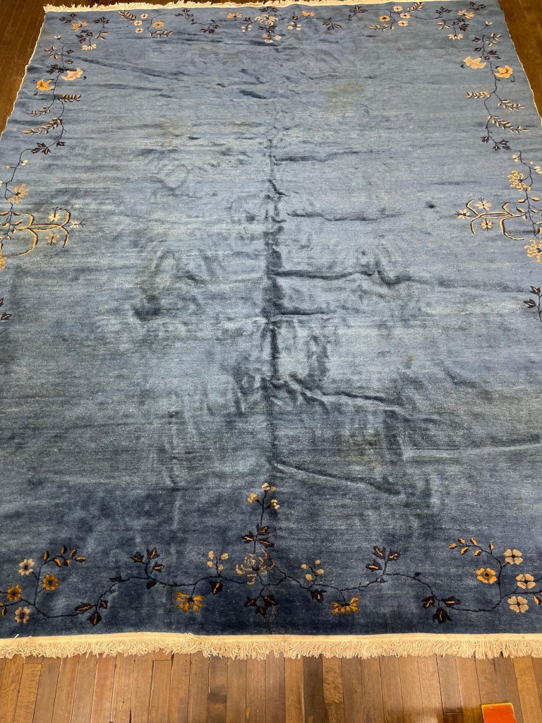 Antique Chinese Art Deco Rug, Circa 1920 For Sale at 1stDibs