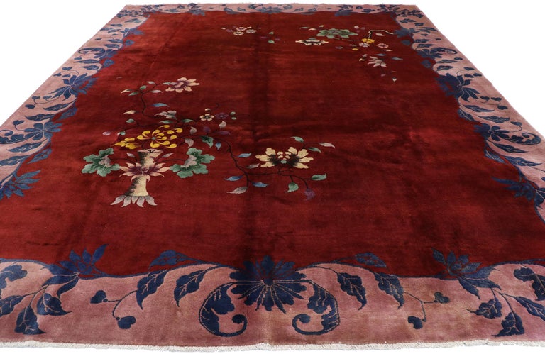 Antique Chinese Art Deco Rug Inspired by Walter Nichols For Sale at ...