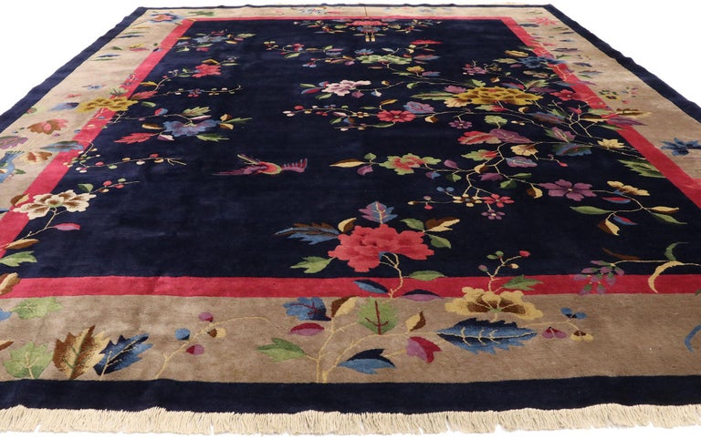 Antique Chinese Art Deco Rug Inspired by Walter Nichols with Jazz Age ...