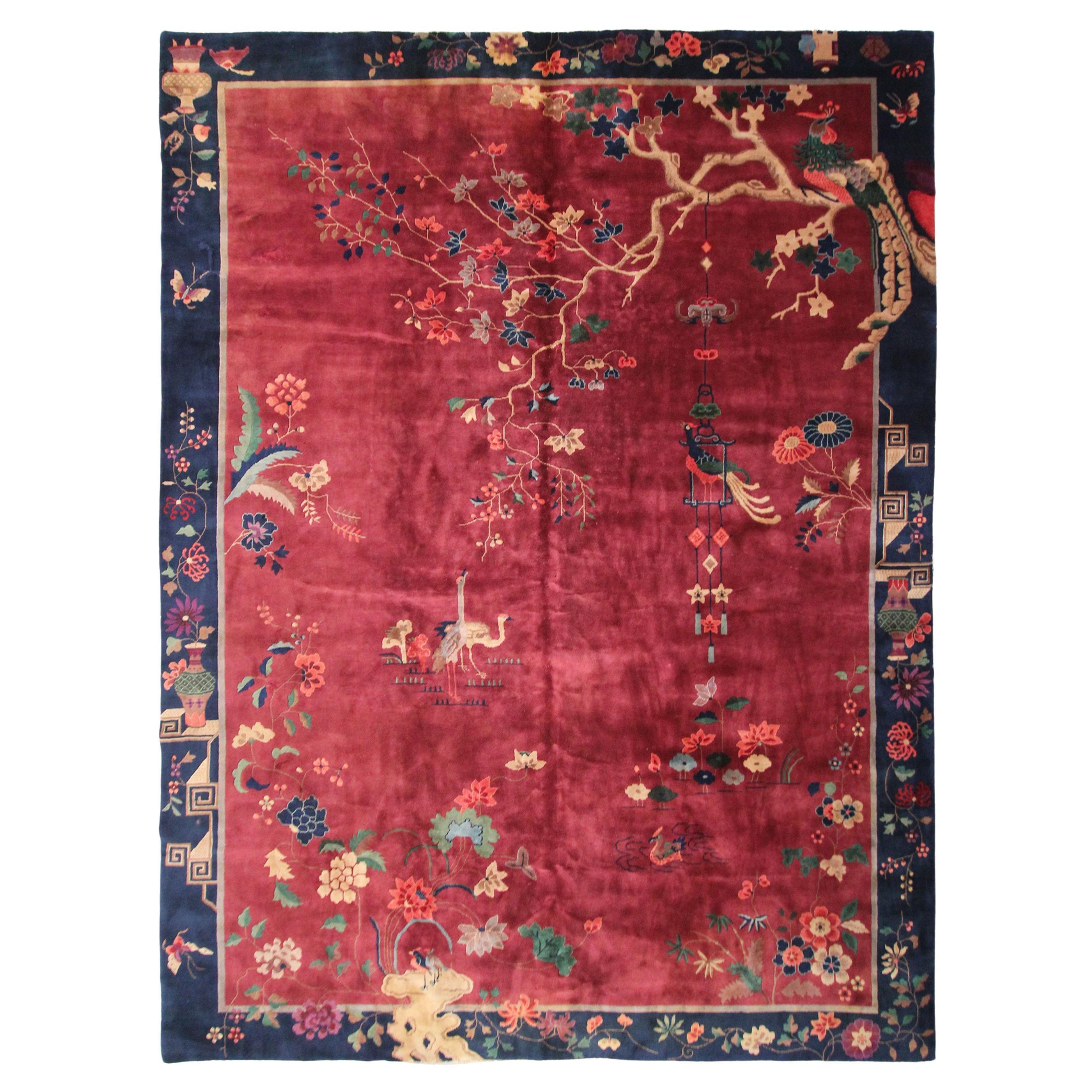 Antique Chinese Art Deco Rug Inspired by Walter Nichols with Jazz Age ...