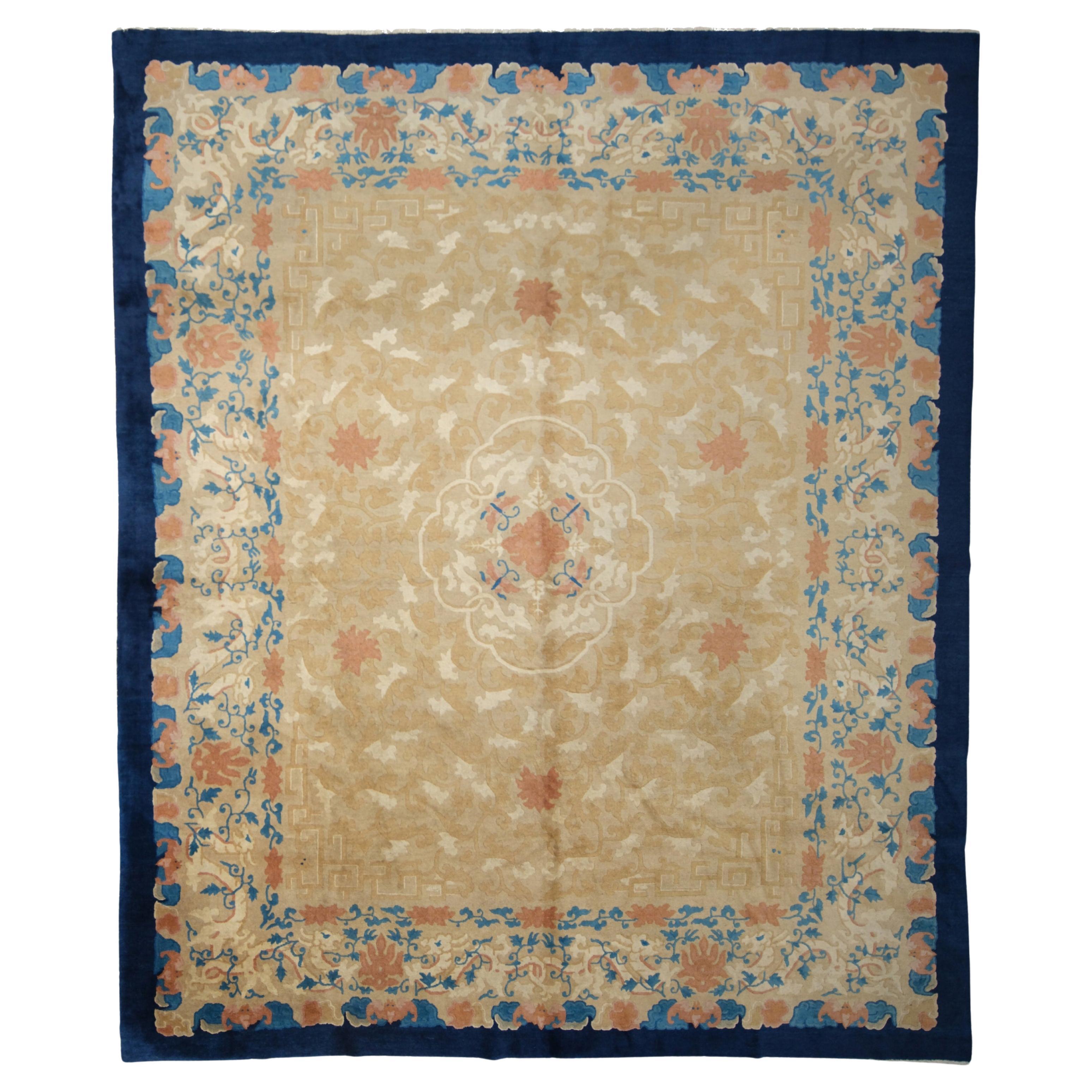 Antique Chinese Rug - 19th Century Chinese Rug, Vintage Rug, Chinese ...