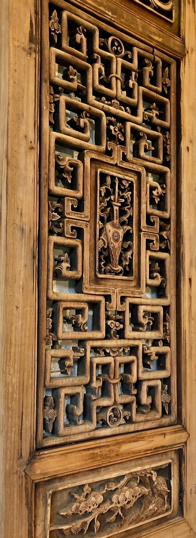 Antique Chinese Carved Wood Panel For Sale at 1stDibs | chinese carved ...