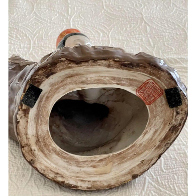 Antique Chinese Ching Dynasty Seated Famille Rose Figurines Designer ...