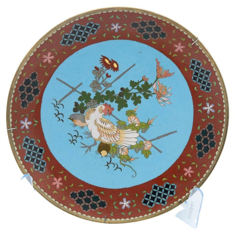 Antique Chinese Decorative Wall Plate For Sale at 1stDibs