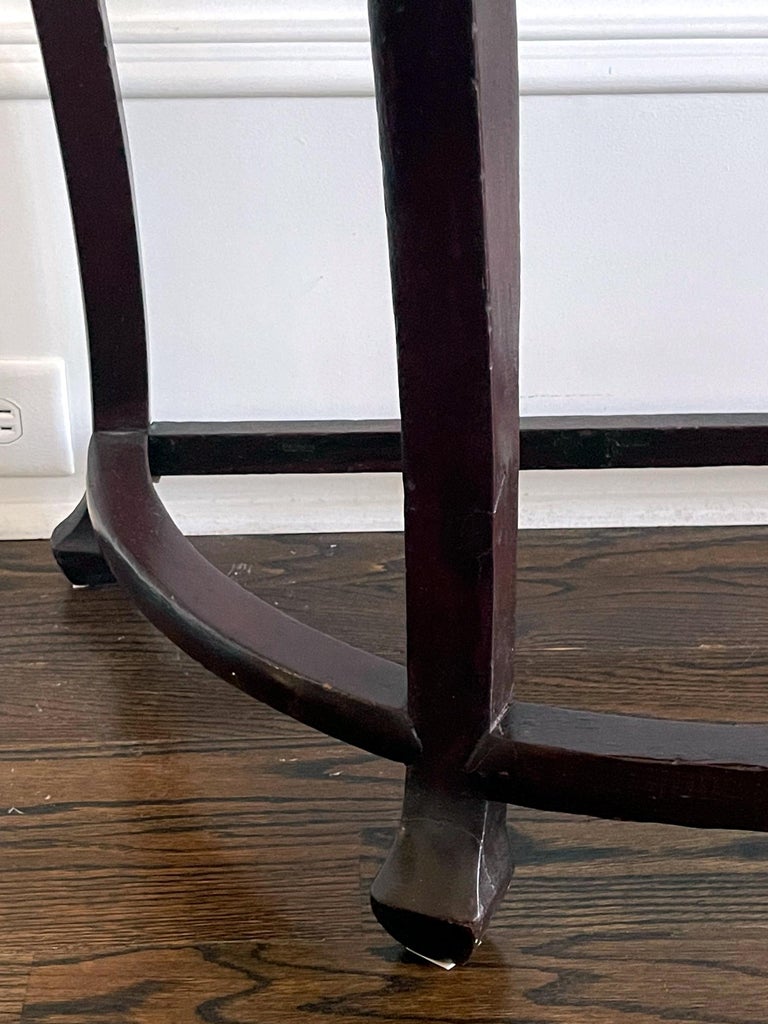 Antique Chinese Demilune Lacquered Table Late Qing Dynasty For Sale at ...