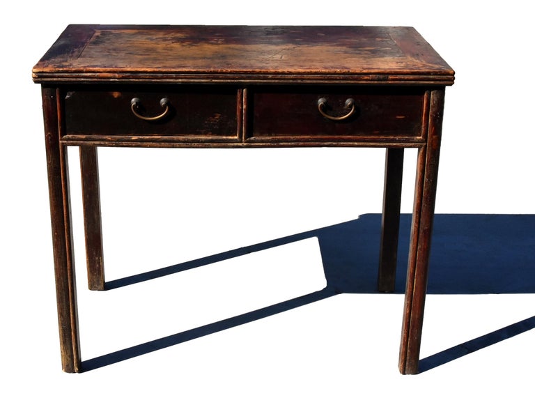 Antique Chinese Desk Ming Style Table Two Drawers at 1stDibs