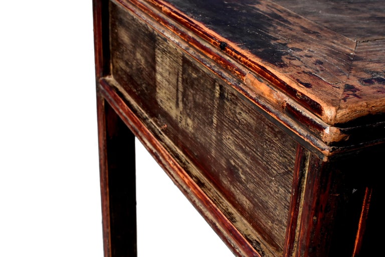 Antique Chinese Desk Ming Style Table Two Drawers at 1stDibs