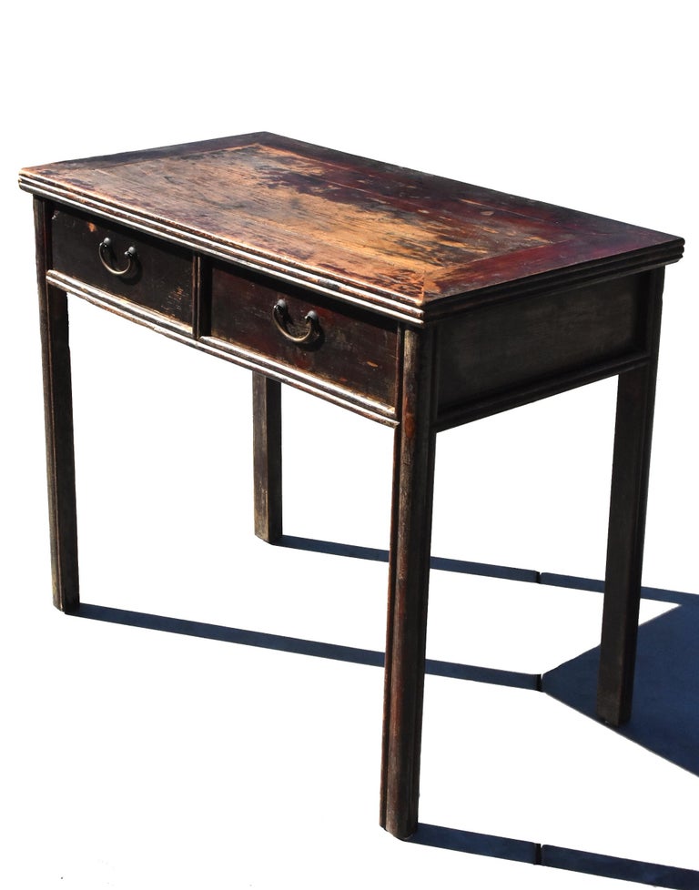 Antique Chinese Desk Ming Style Table Two Drawers at 1stDibs
