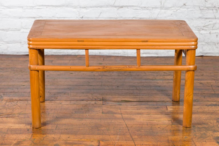 Antique Chinese Early 20th Century Coffee Table with Pillar Strut ...