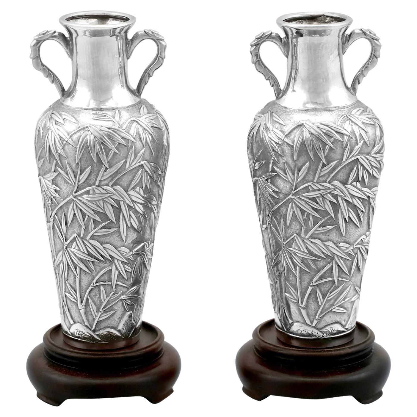 Antique Chinese Solid Silver Immortal Figures, Feng Xiang, circa 1880 ...