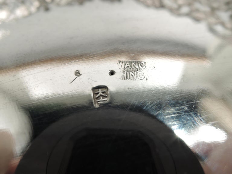 Antique Chinese Export Silver Bowl by Wang Hing For Sale at 1stDibs