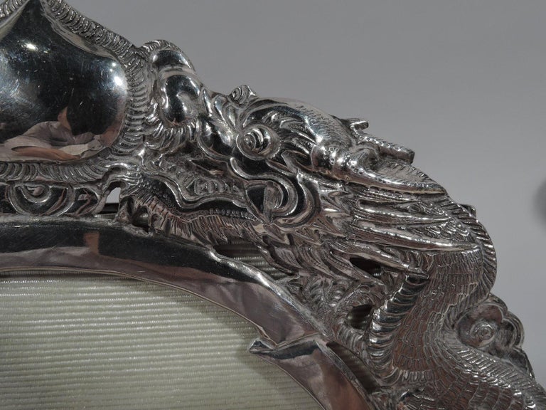 Antique Chinese Export Silver Dragon Picture Frame at 1stDibs