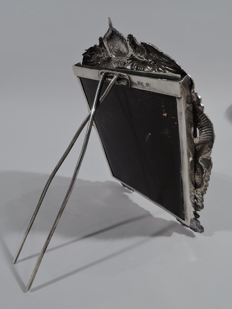 Antique Chinese Export Silver Dragon Picture Frame at 1stDibs