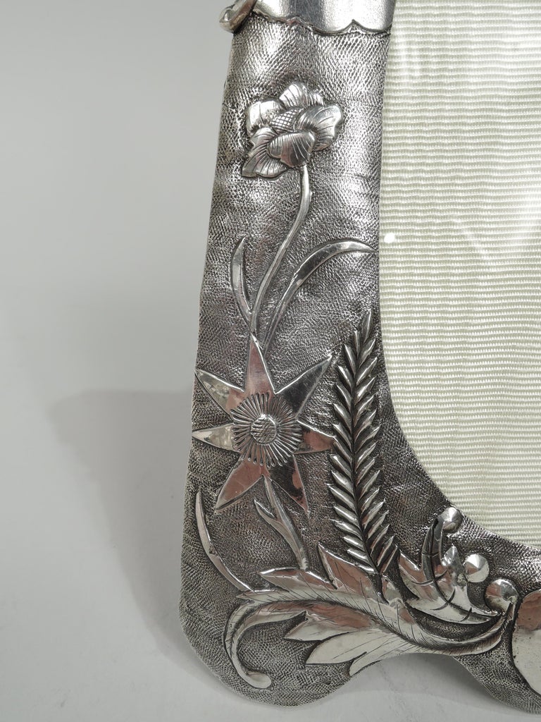 Antique Chinese Export Silver Picture Frame For Sale at 1stDibs