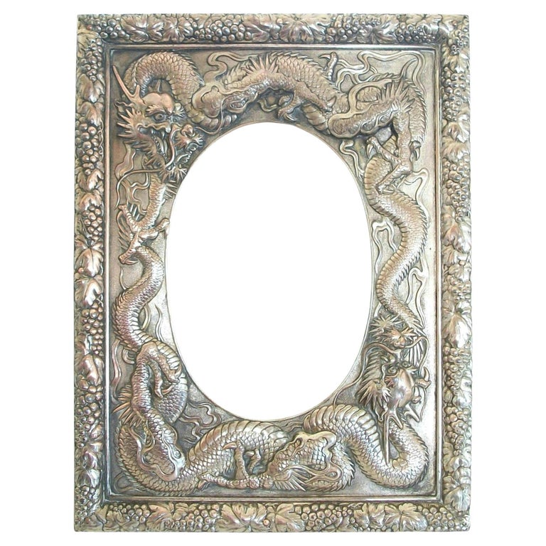 Antique Chinese Export Silver Repoussé Photo Frame, Early 20th Century ...