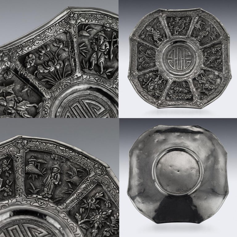 Antique Chinese Export Solid Silver Cased Cup and Saucer, circa 1880 at ...