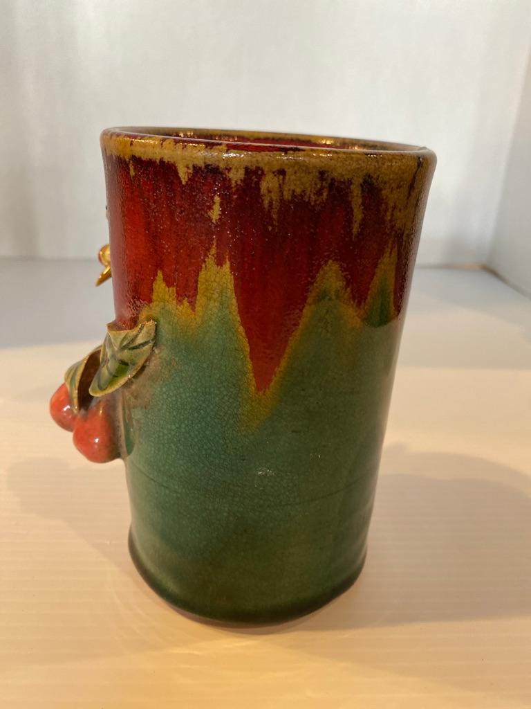 Antique Chinese Glazed Brush Pot For Sale at 1stDibs | textured autumn ...