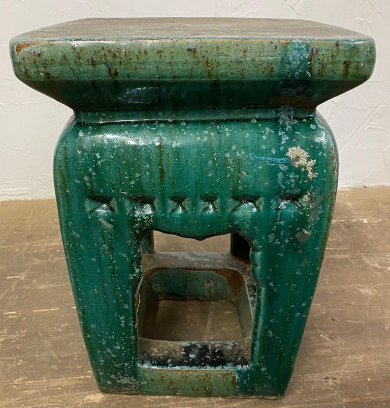 Antique Chinese Glazed Garden Stool at 1stDibs