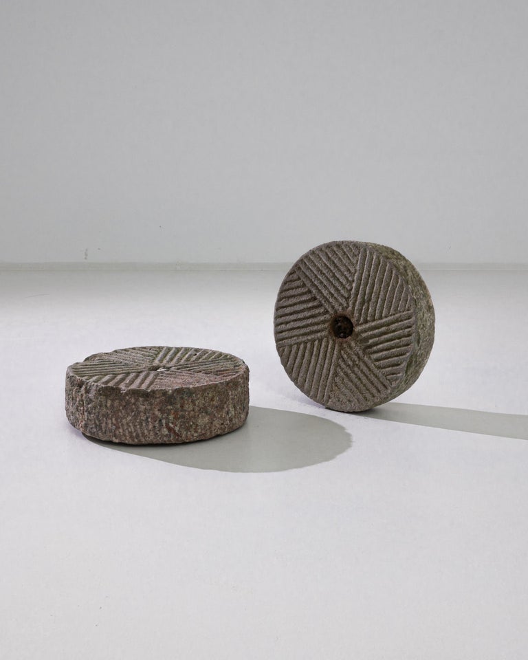 Antique Chinese Grindstones, a Pair For Sale at 1stDibs