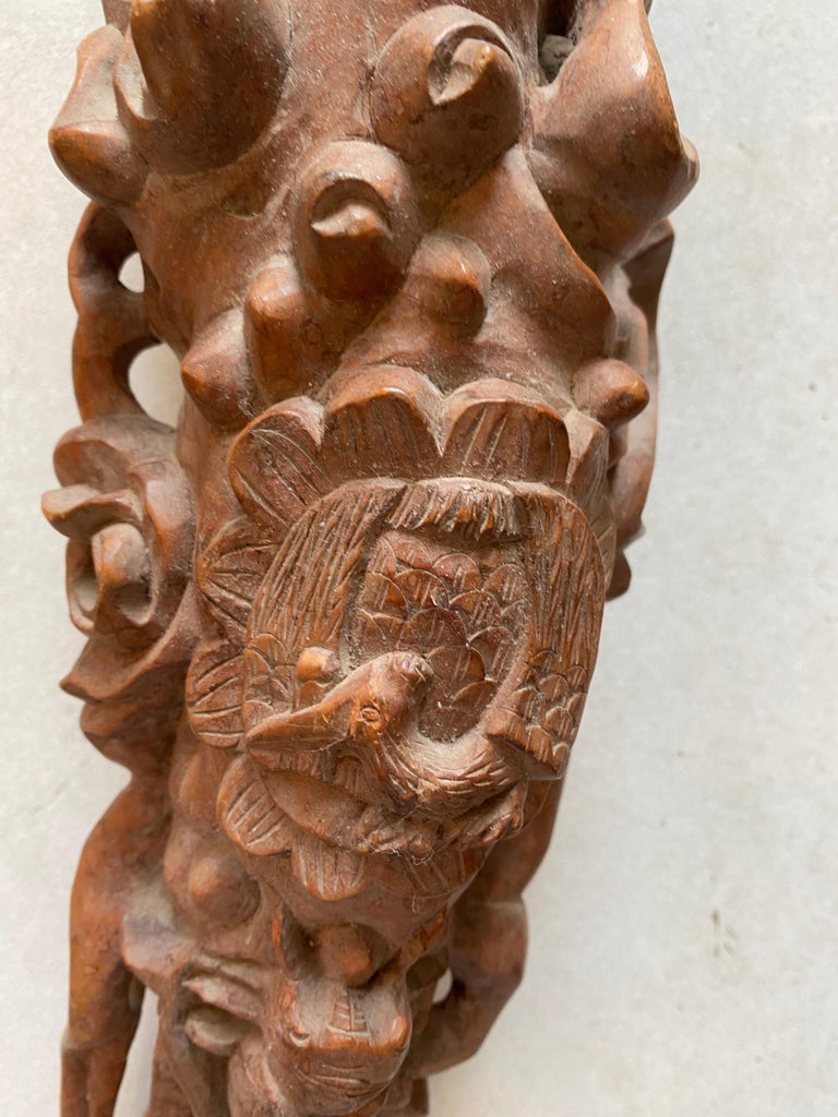 Antique Chinese hand carved RUYI (Good Fortune) Scepter For Sale at 1stDibs