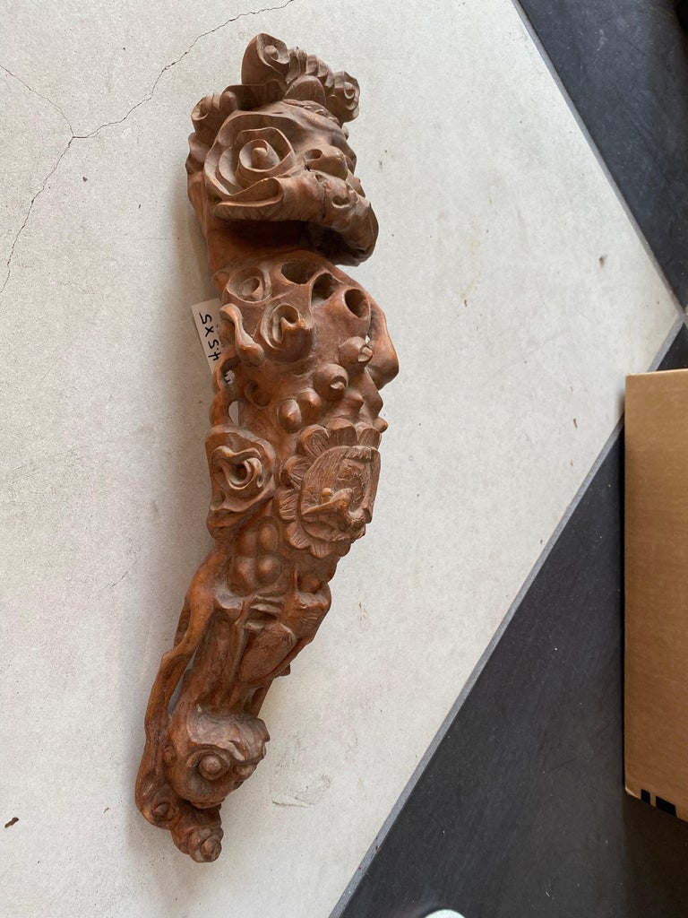 Antique Chinese hand carved RUYI (Good Fortune) Scepter For Sale at 1stDibs