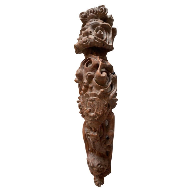 Antique Chinese hand carved RUYI (Good Fortune) Scepter For Sale at 1stDibs