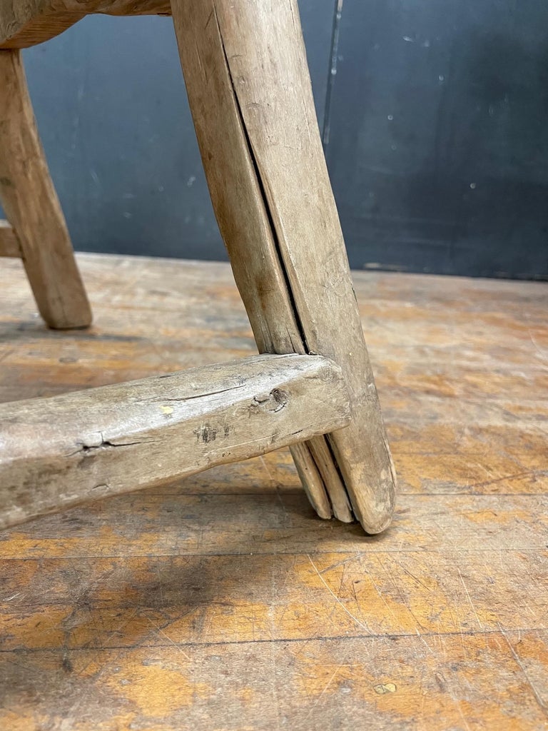 Antique Chinese Hand-Carved Wood Elm Writing Console Entryway Table Pi ...