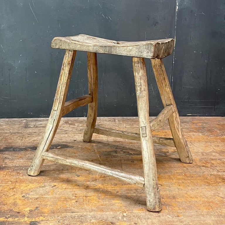 Antique Chinese Hand-Carved Wood Elm Writing Console Entryway Table Pi ...