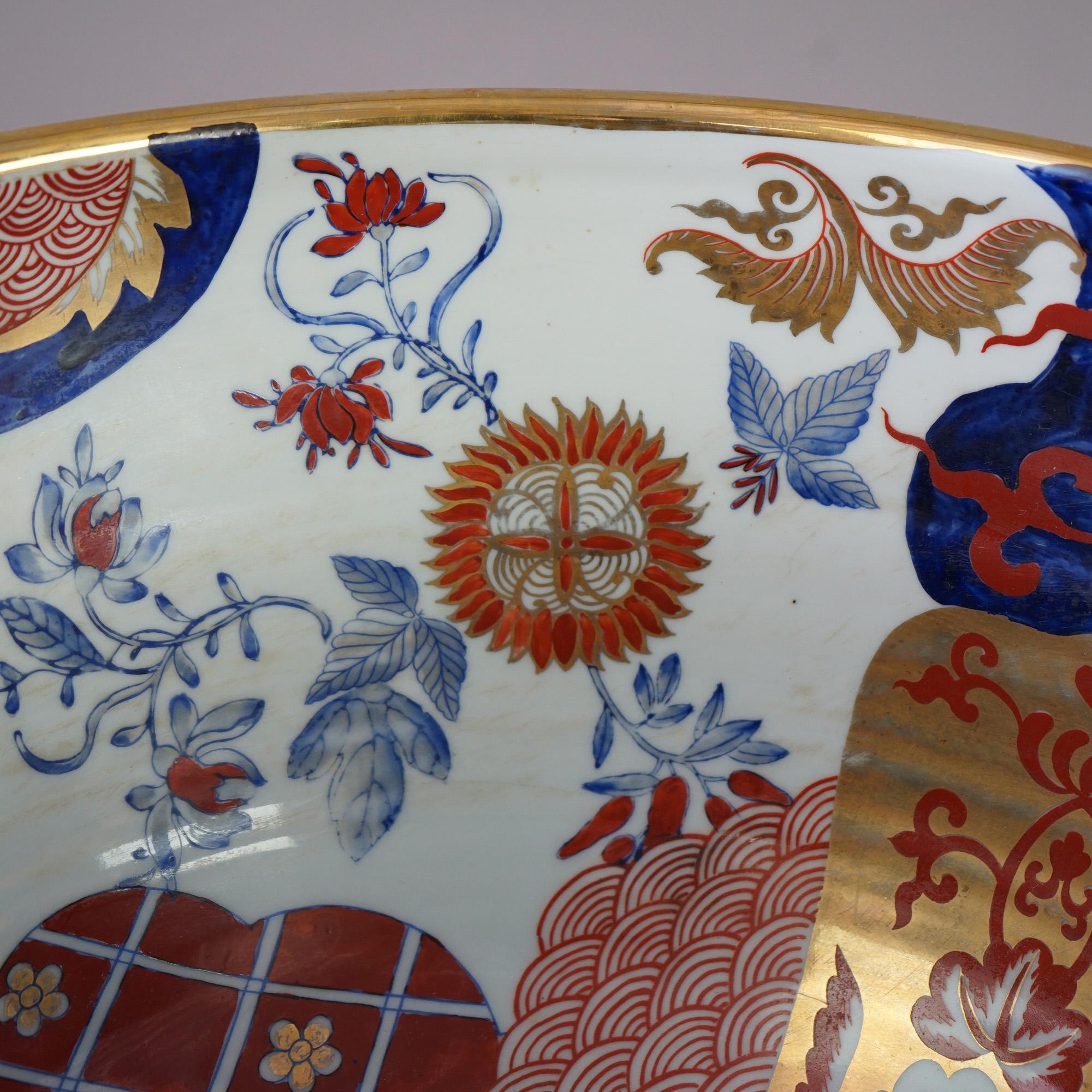 Antique Chinese Imari Porcelain Oversized Center Bowl Circa 1920 For ...