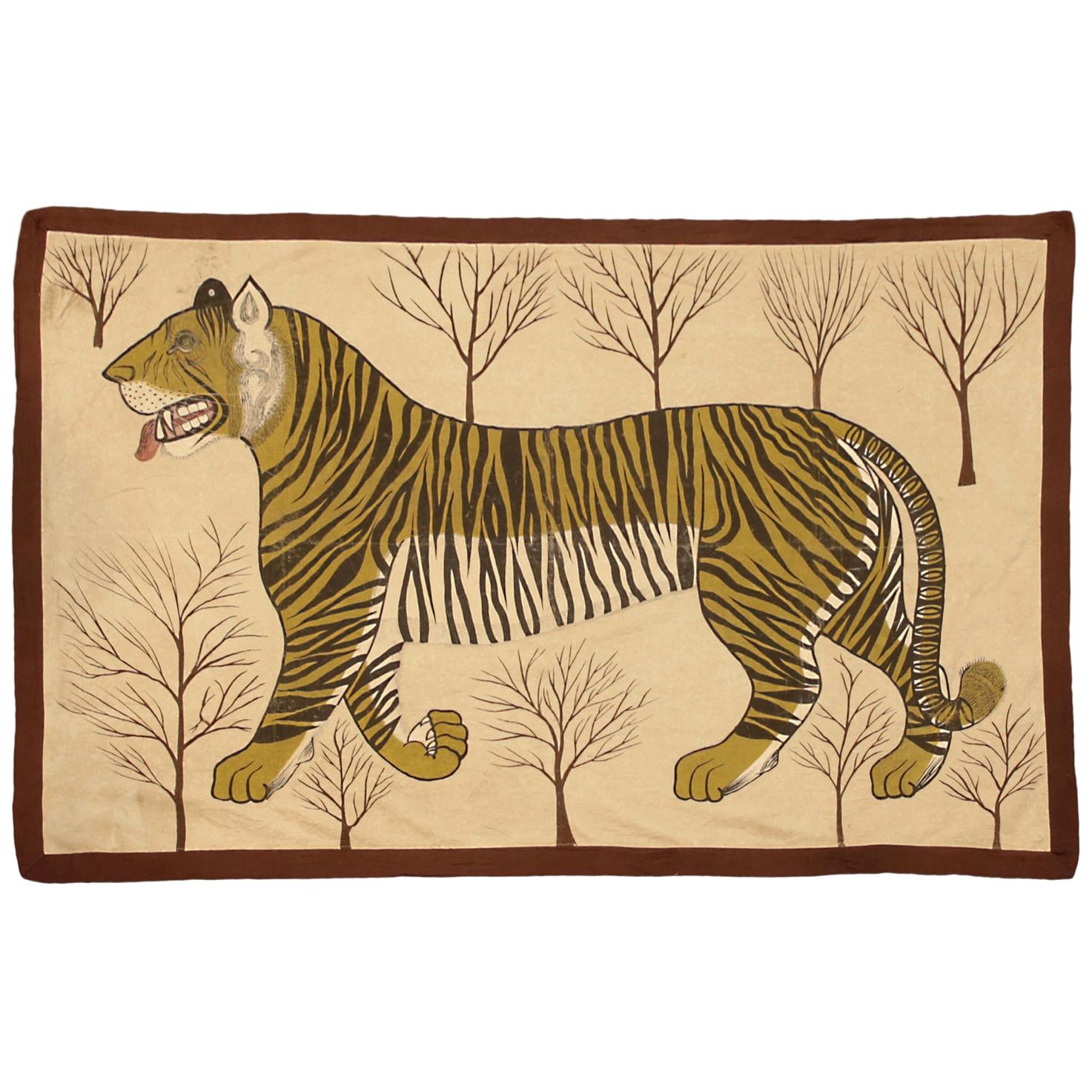 Antique Tibetan Tiger Rug at 1stDibs
