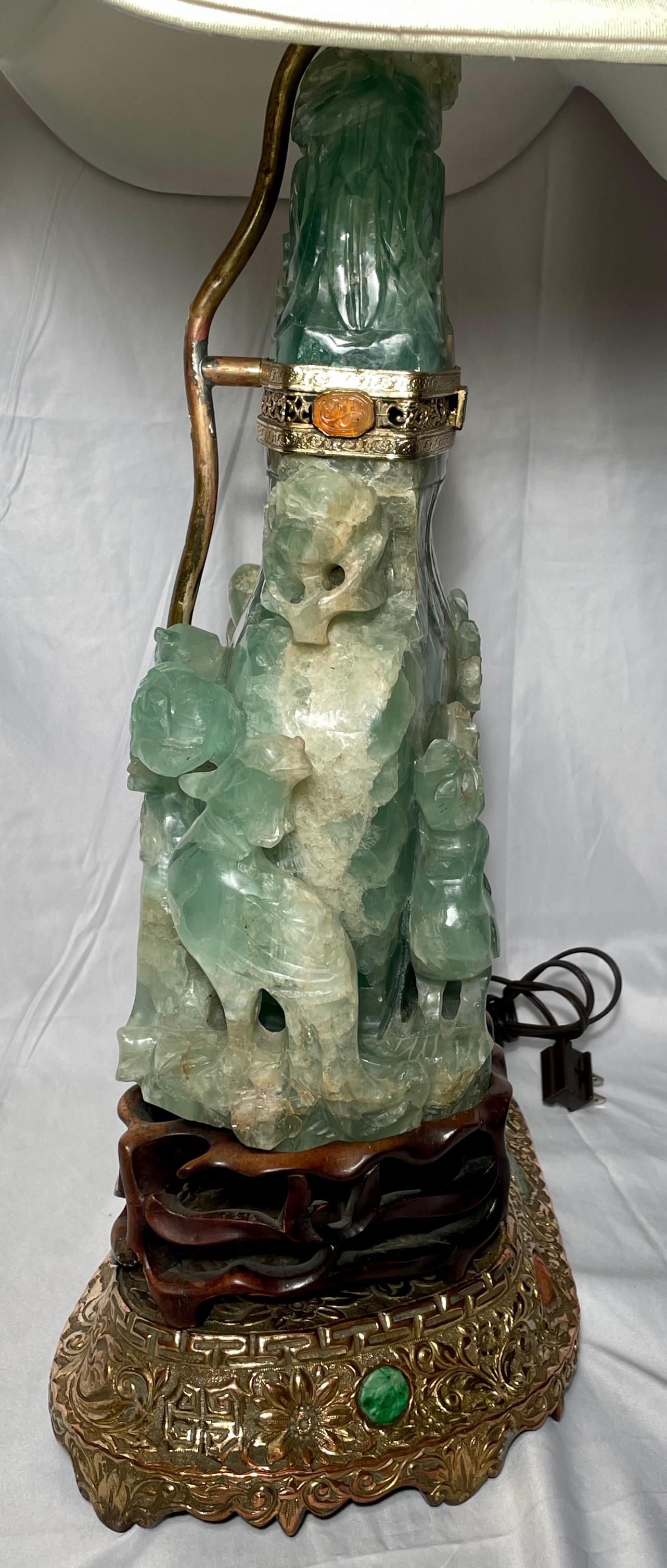 Antique Chinese Carved Fluroite Lamp, circa 1890-1910 For Sale at ...