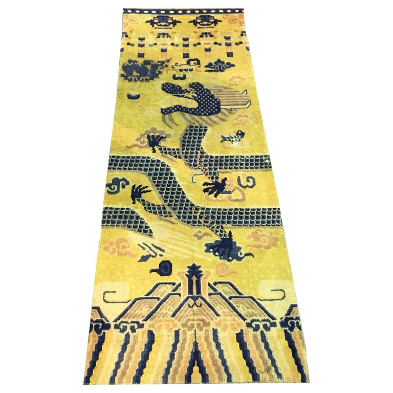 Antique Chinese Ningxia Pillar Carpet at 1stDibs