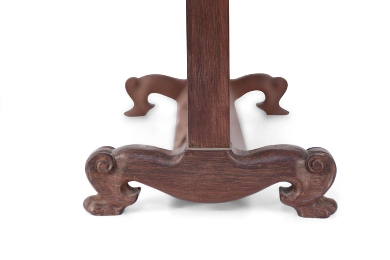 Antique Chinese Painted Porcelain Plate and Wood Vanity Mirror For Sale ...