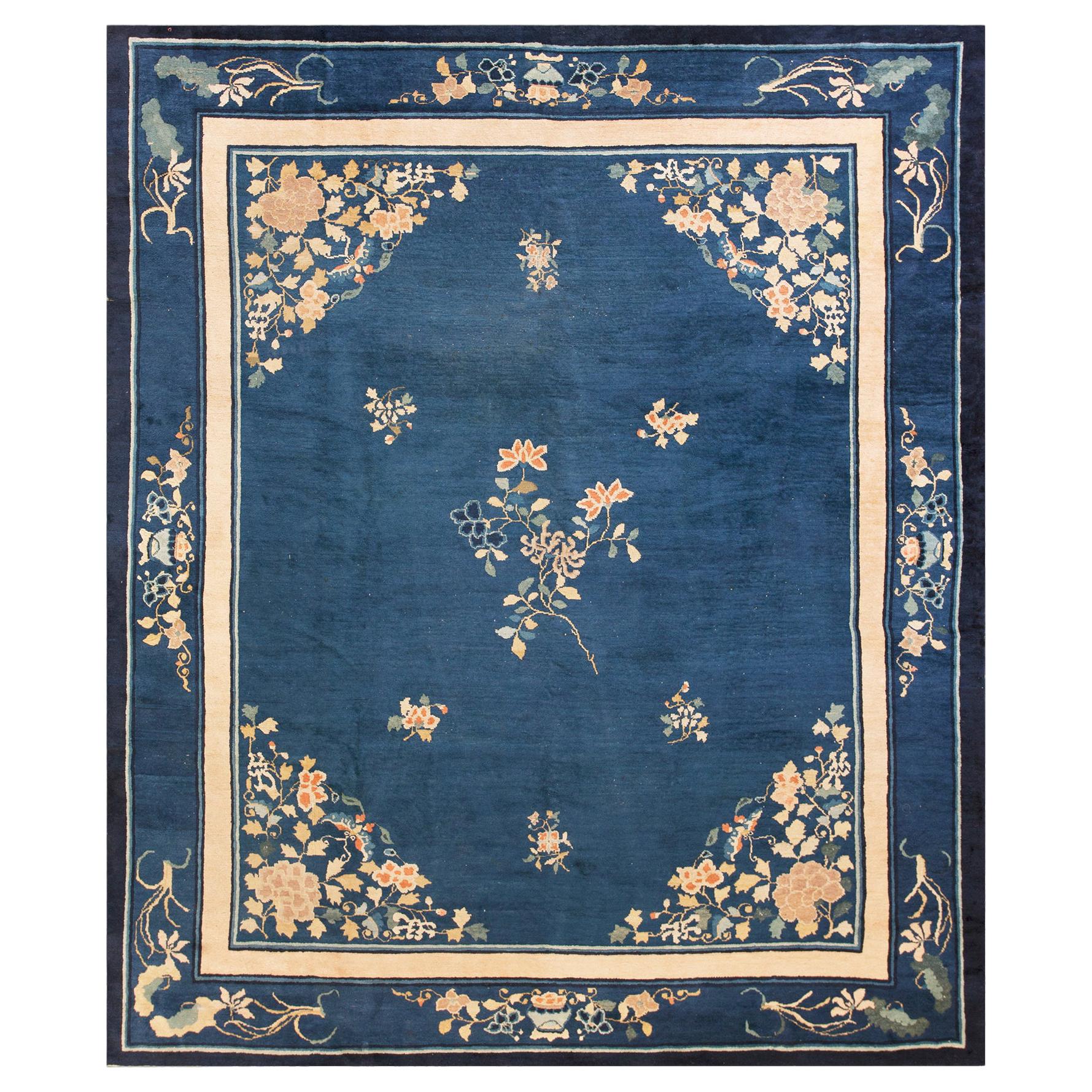 Antique Peking Chinese Oriental Rug For Sale at 1stDibs