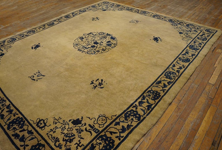 Antique Chinese, Peking Rugs 8' 0'' x 9' 7'' For Sale at 1stDibs