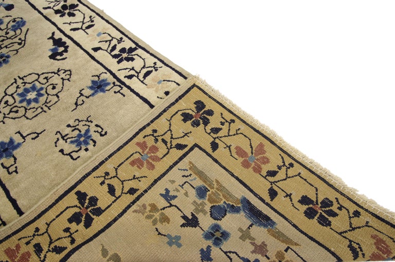 Antique Chinese Peking Runner with Chinoiserie Chic Style, Hallway ...