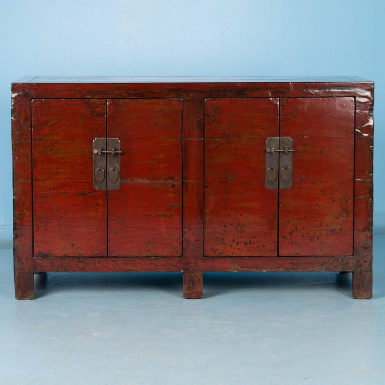 Antique Chinese Red Lacquer Cabinet Sideboard at 1stDibs | chinese ...