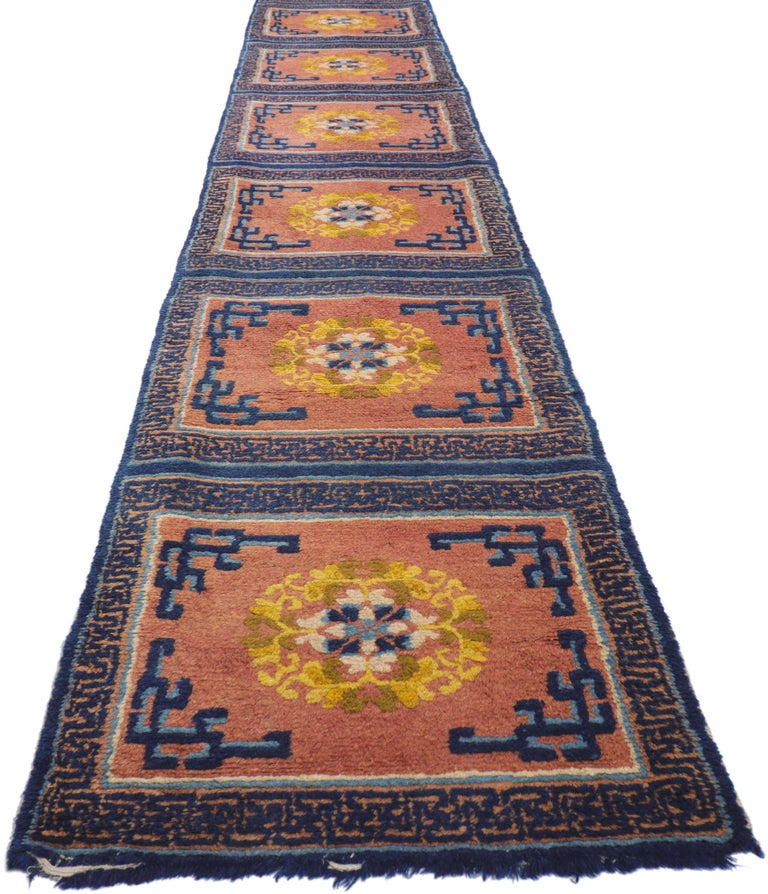 Antique Chinese Rug Ningxia Bench Runner For Sale at 1stDibs