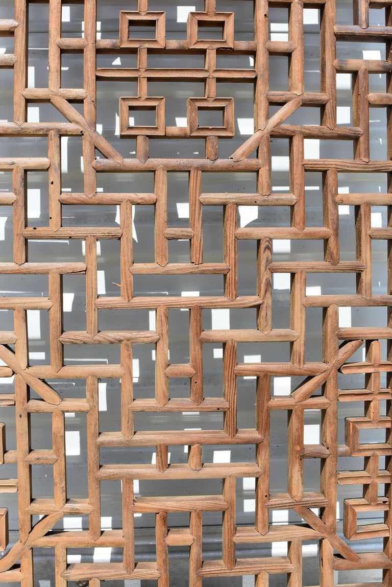 Antique Chinese Screen Panel, Double Happiness at 1stDibs