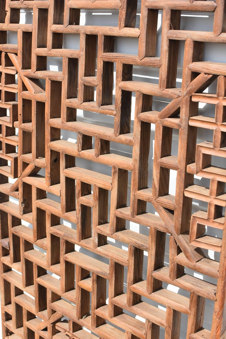 Antique Chinese Screen Panel, Double Happiness at 1stDibs