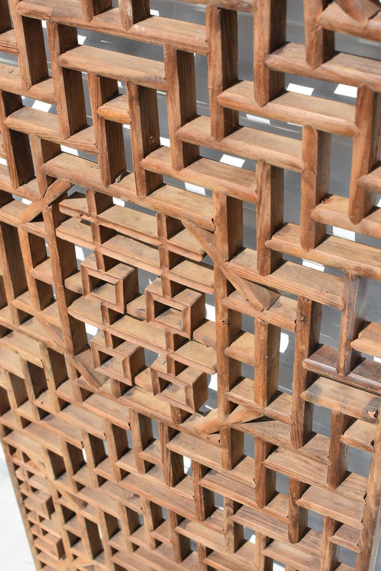 Antique Chinese Screen Panel, Double Happiness at 1stDibs