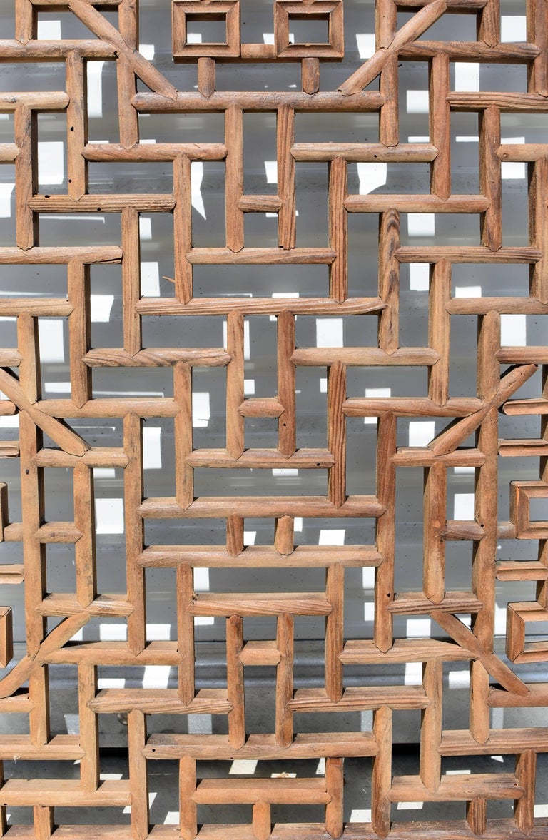 Antique Chinese Screen Panel, Double Happiness at 1stDibs