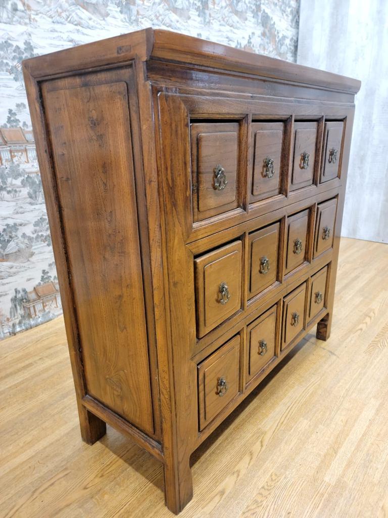 Antique Chinese Shanxi Province Elmwood Apothecary Medicine Chest, Set ...