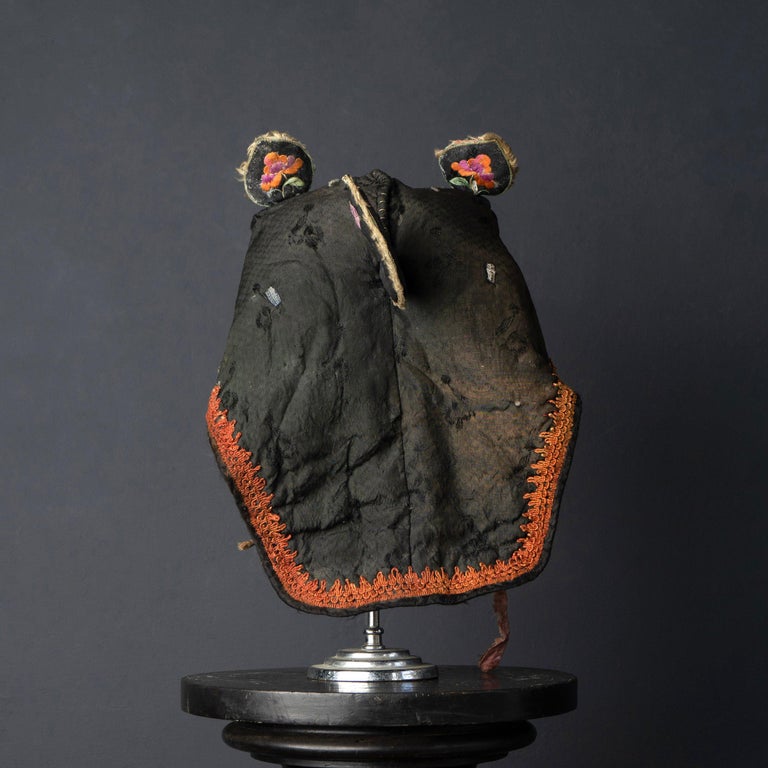 Antique Chinese Silk Embroidered Tiger Hat, 19th Century Vintage ...