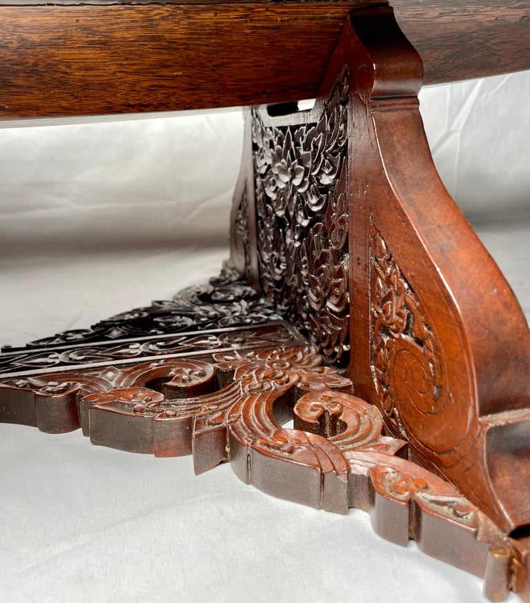 Antique Chinese Teak Sailing Boat "Junk" Centerpiece, Circa 1900 For ...
