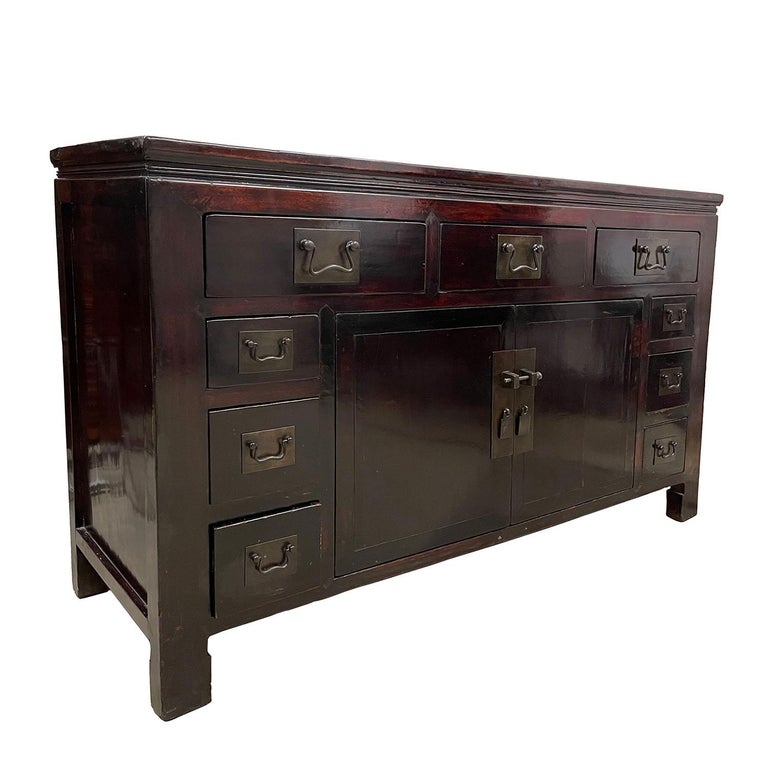 Antique Chinese Tianjin Buffet Table, Sideboard, Credenza For Sale at ...