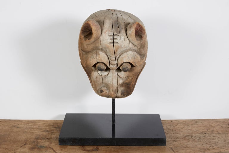 Antique Chinese Tiger Mask For Sale at 1stDibs | wooden tiger mask ...