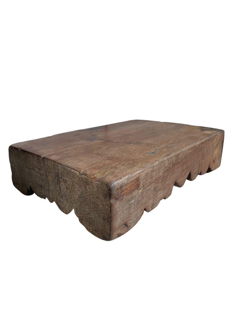 Antique Chinese Wooden Block / Chopping Block, Hand-Carved, c. 1900 For ...
